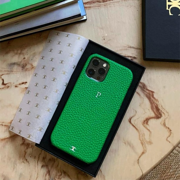 Personalized Leather iPhone 15 Pro Max Case | Add your name or initials ...